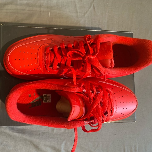 Nike | Shoes | Nike Air Force Triple Red Mens 95 | Poshmark